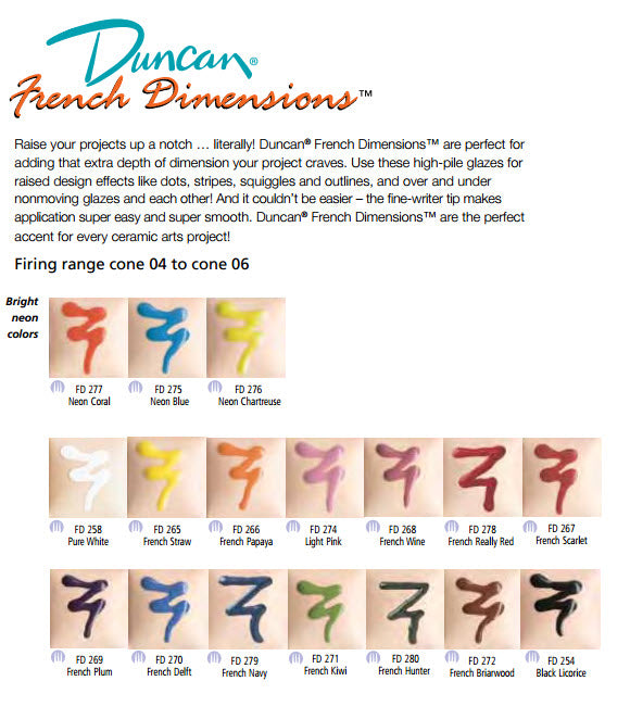 Duncan French Dimensions Pure White FD258 – The Potter's Center